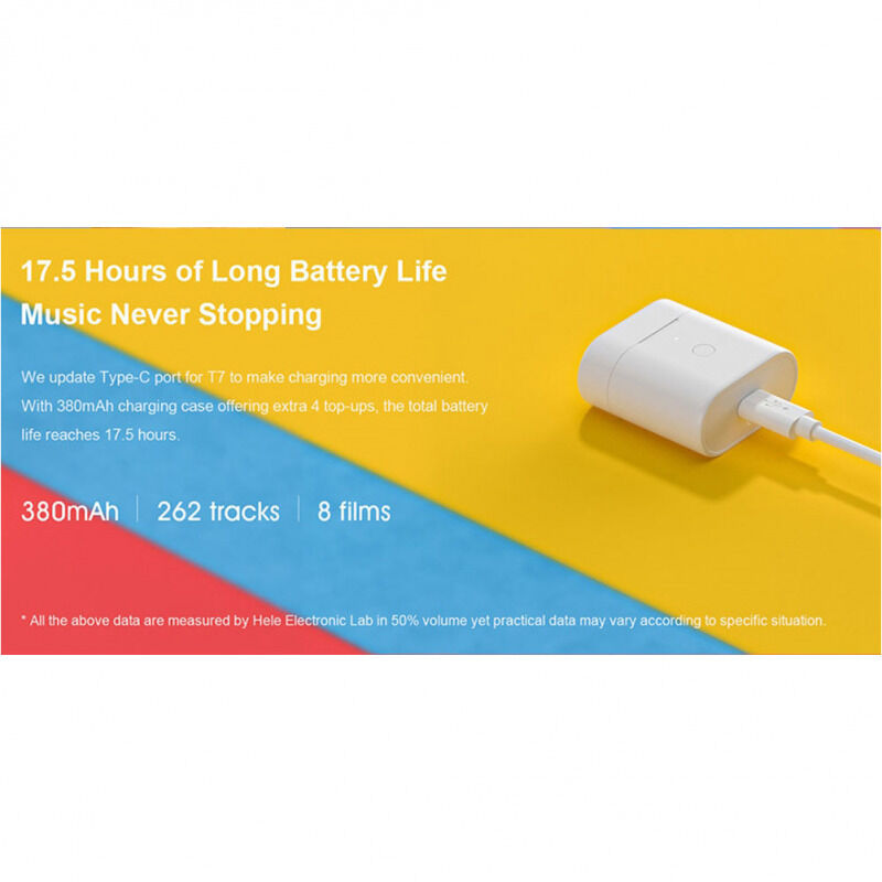 Bluetooth slusalice QCY T7 bele - Konovo.rs