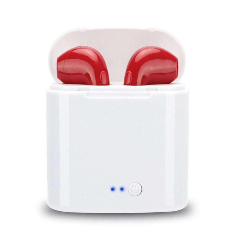 Bluetooth slusalice Airpods i7s TWS crvene HQ - Konovo.rs