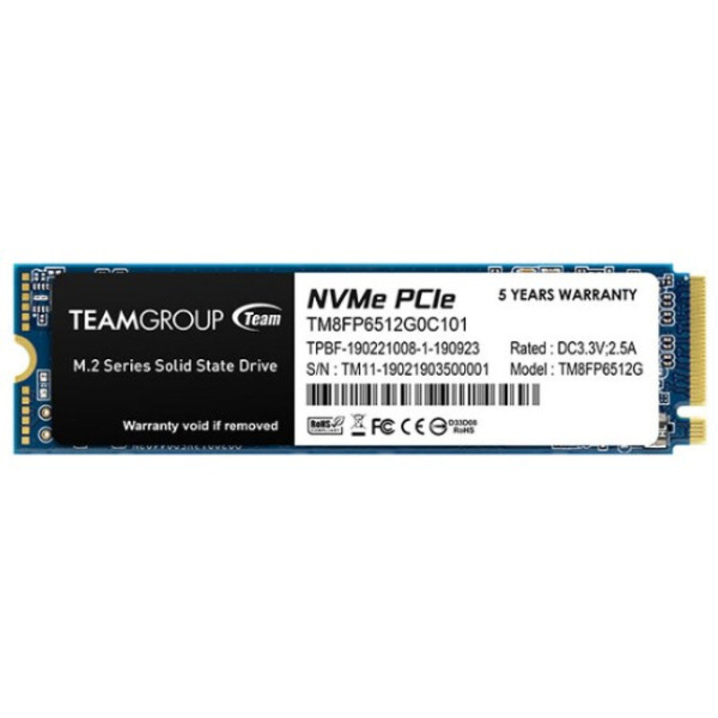 TeamGroup M.2 2280 512GB MP33 SSD PCIe Gen3 x4, NVM Express, 1700 ...