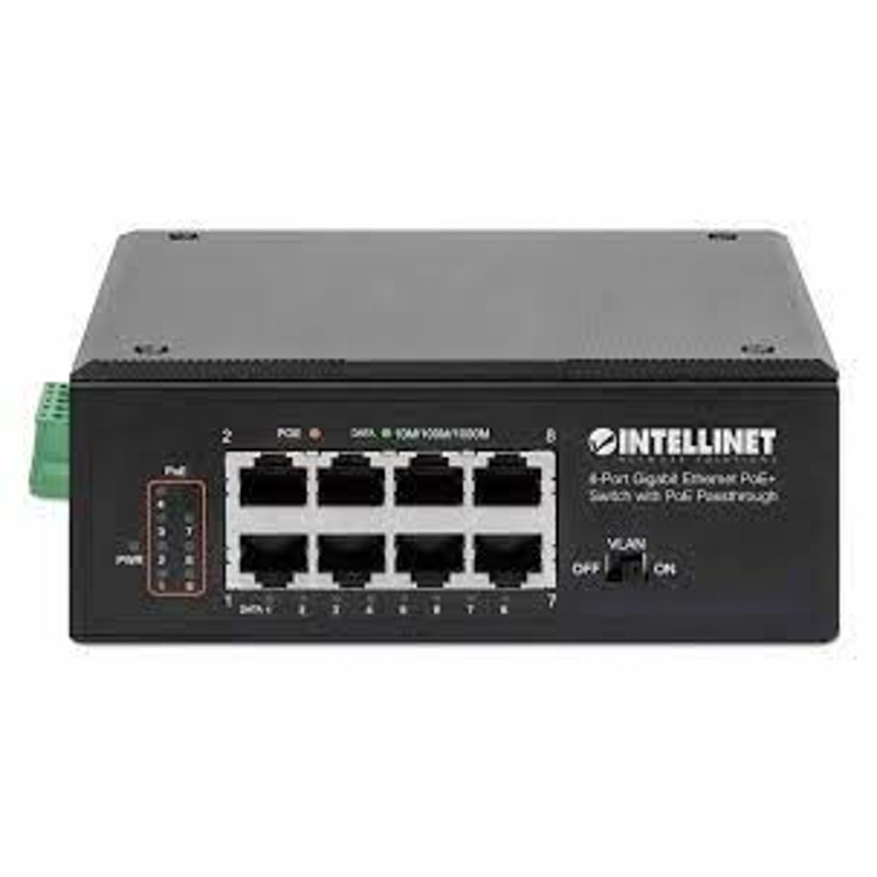 Intellinet Switch 8-Port Neupravljiv Gigabit Ethernet PoE 561624 ...