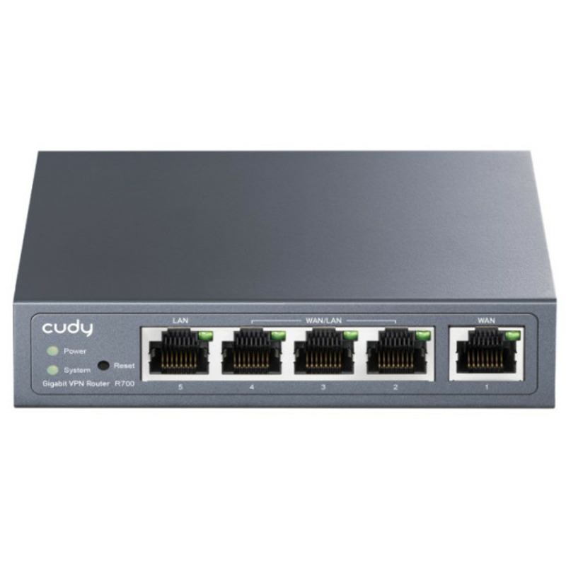 Cudy R700 Gigabit Multi-WAN VPN Router, 1Gbit WAN, 3Gibt LAN/WAN, 1Gbit ...