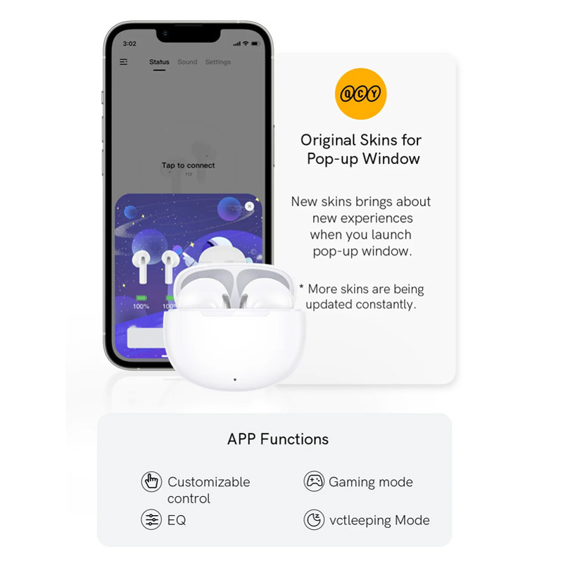 Bluetooth slusalice QCY T20 crne - Konovo.rs