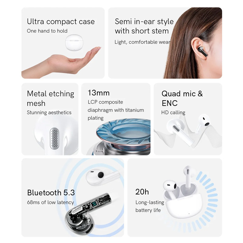 Bluetooth slusalice QCY T20 crne - Konovo.rs