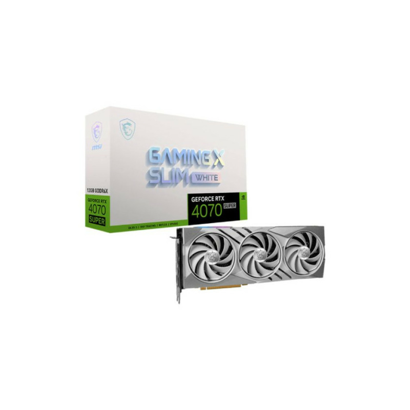 SVGA MSI Geforce RTX 4070 SUPER GAMING SLIM WHITE 12GB GDDR6, V513-632R ...