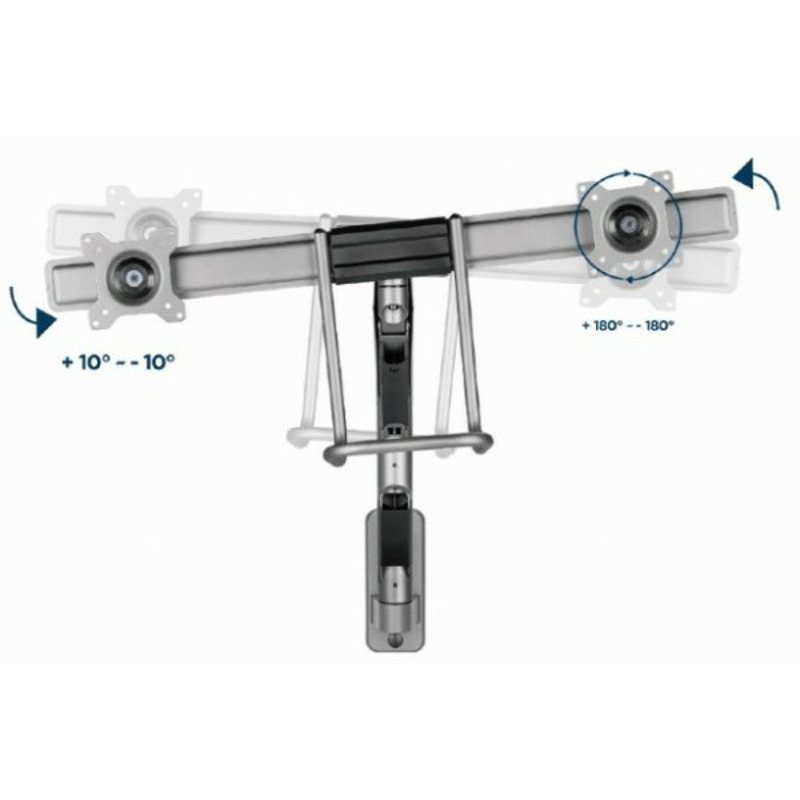 MA-WA2-02 Gembird Podesivi dupli zidni drzac za monitor,tilt, 17-32 max ...