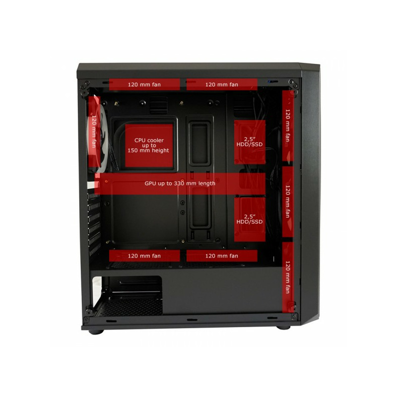 TOWER LC Power LC-703B-ON "Quad-Luxx" Gaming - Konovo.rs