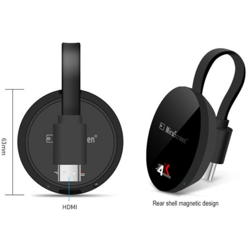 GMB-MiraScreen-4K * Gembird MIRACAST DLNA & airplay HDMI WiFI Dongle TV adapter, 2.4G 4K (1599 ...