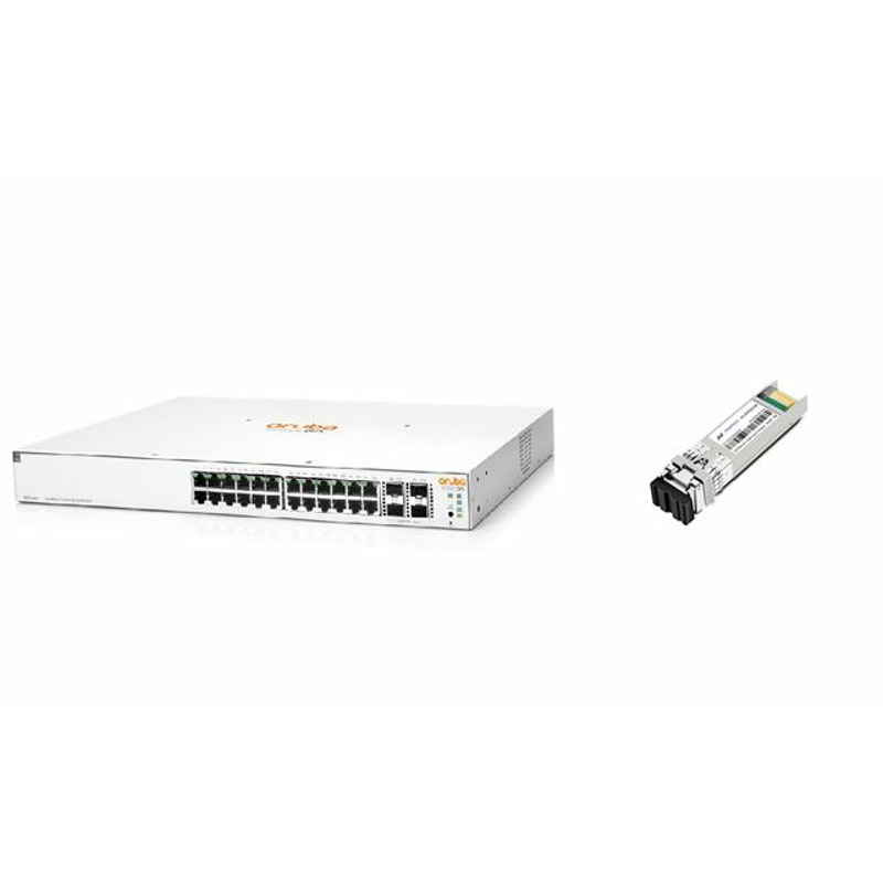 Aruba Instant On 1930 24G 4XSFP PoE 195W + SFP+ modul 10G - Konovo.rs