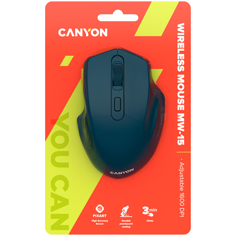 CANYON mouse MW-15 Wireless Dark - Konovo.rs