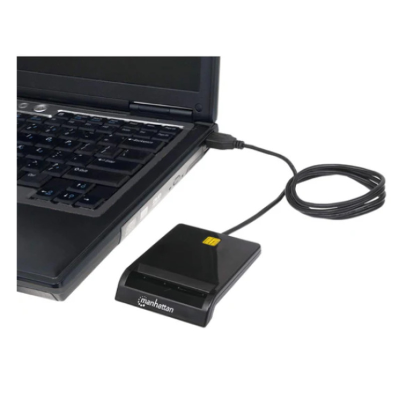USB smart card reader Manhattan 102049, black - Konovo.rs
