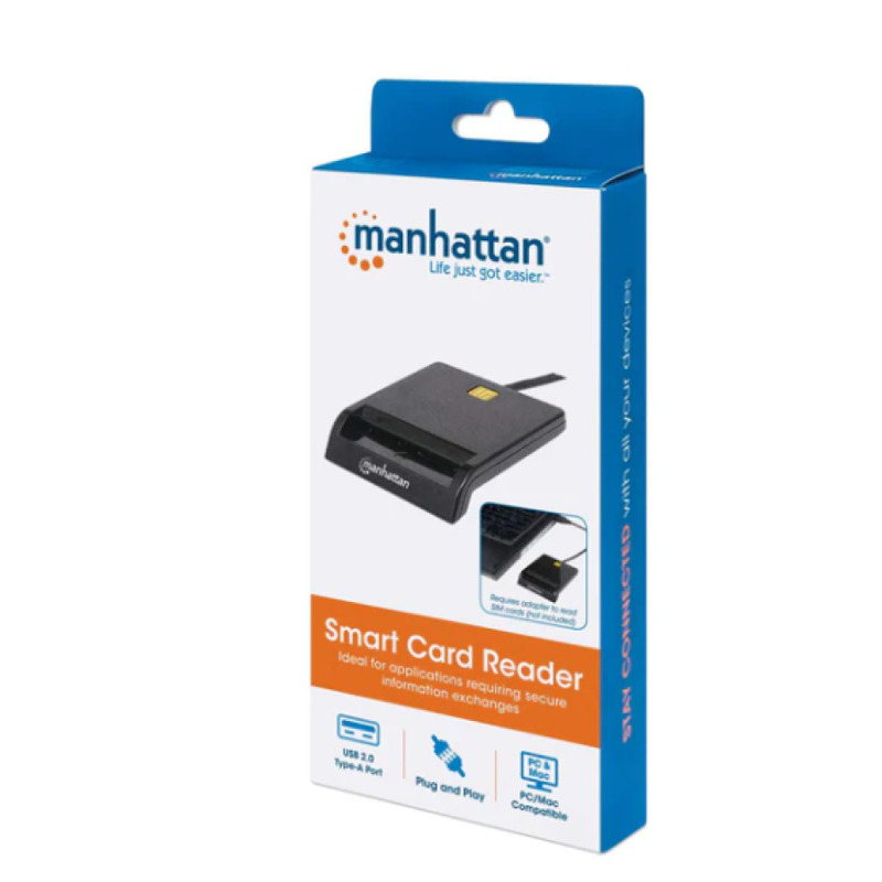 USB smart card reader Manhattan 102049, black - Konovo.rs