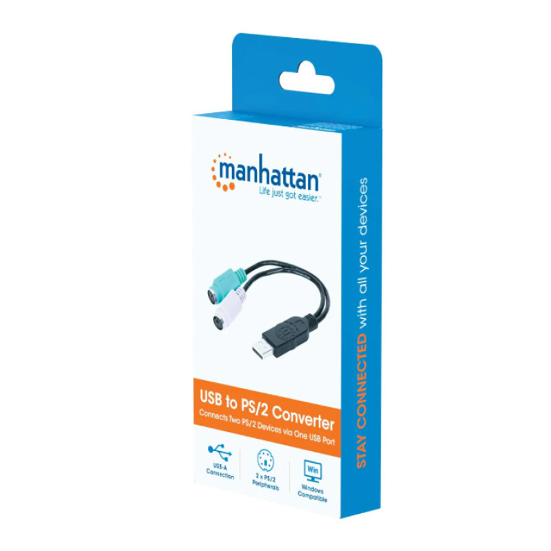 USB adapter Manhattan 179027 USB 2.0 - 2x PS/2 - Konovo.rs