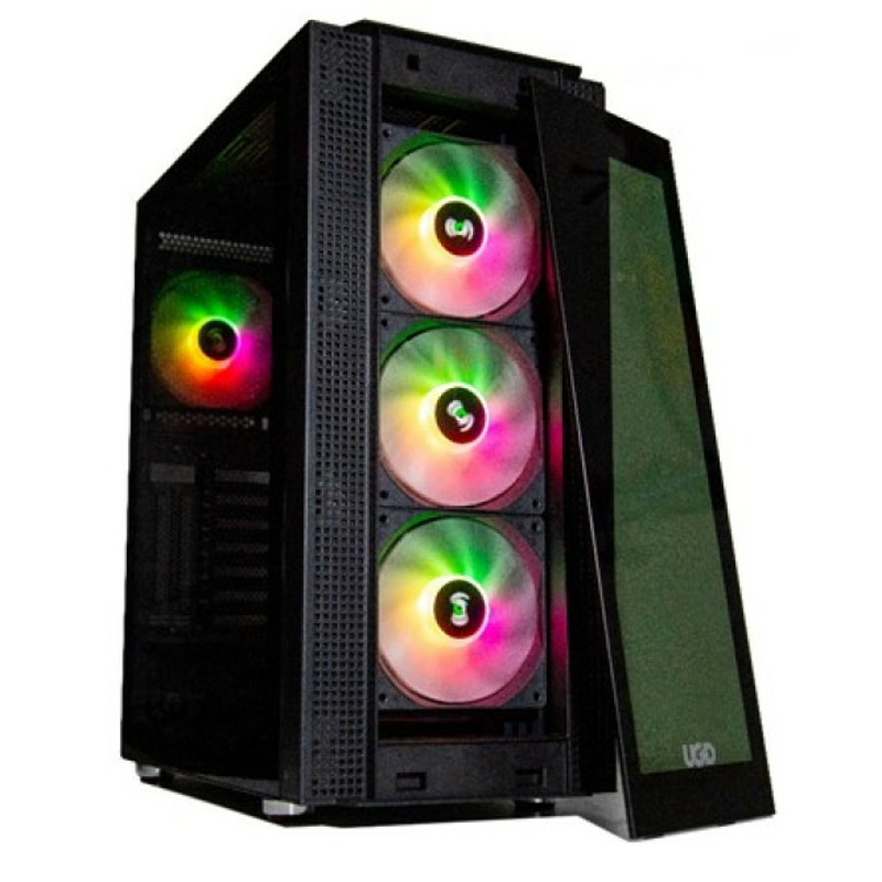 Kuciste Nexus 3517 * ATX, Providna stranica, ugradjeno 4xRGB kulera, Crno - Konovo.rs