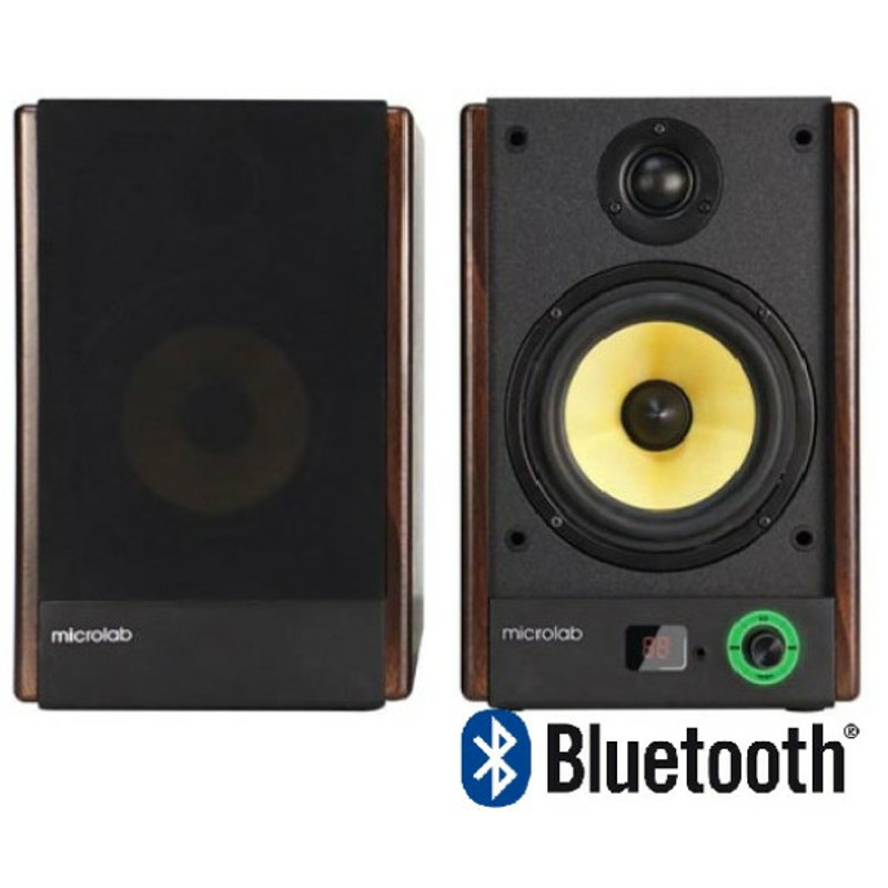 Microlab SOLO5 Aktivni drveni zvucnici 2.0 90W RMS (30W+15W)*2 5,25+1, Bluetooth, Optical, 2RCA ...