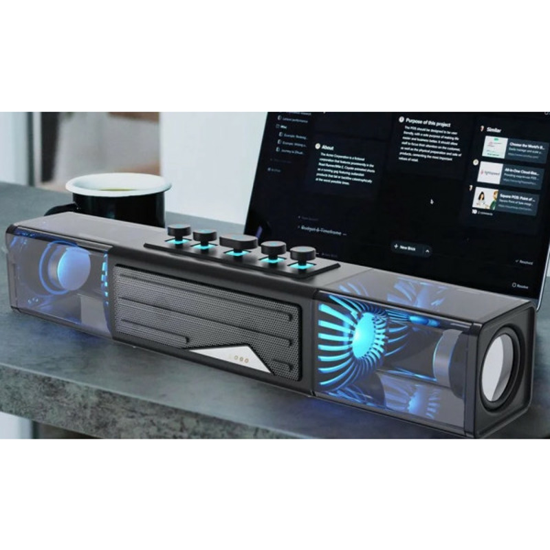 Microlab MS213C Bluetooth speaker soundbar 2x15W, USB, SD, AUX, LED ...