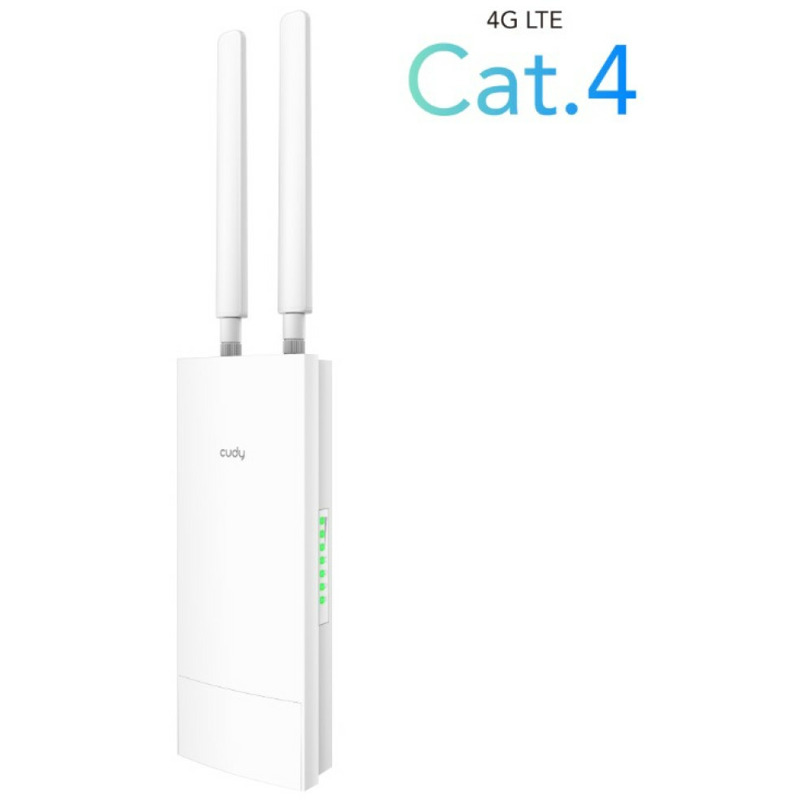 Cudy LT400 Outdoor 4G LTE Cat 4 N300 Wi-Fi Router, Nano SIM Slot, 10 ...