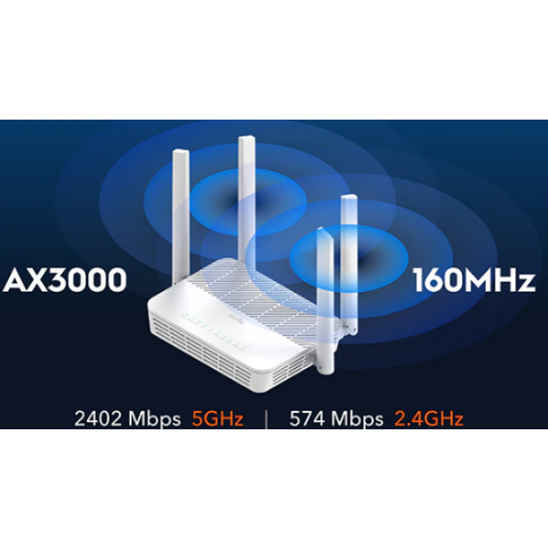 Cudy WR3000S, AX3000 10/100/100M Gigabit Mesh Wi-Fi 6 Router 2,4/5Ghz ...