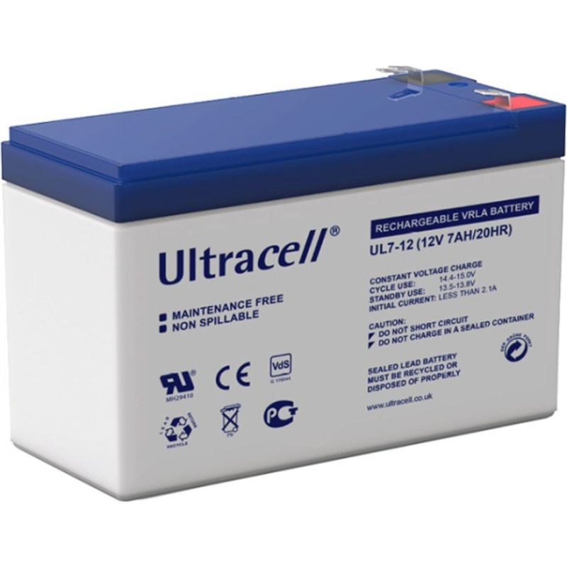 Ultracell UL7-12 Olovna VRLA baterija 12V 7Ah - Konovo.rs
