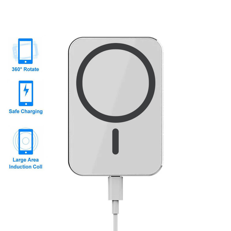 Auto stalak magnetic Magsafe punjac 15W beli - Konovo.rs