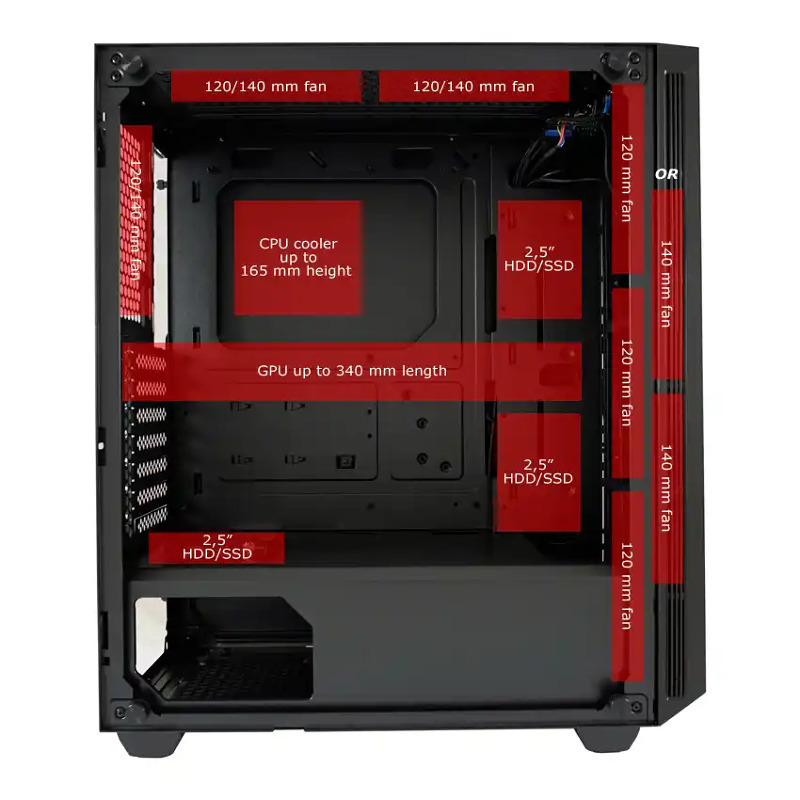 Kućište LC Power Gaming LC-707B-ON Strike Force-X - Konovo.rs