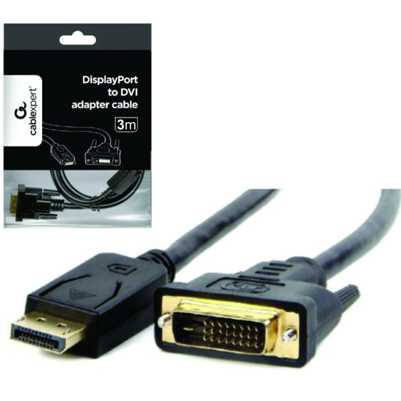 CC-DPM-DVIM-3M Gembird DisplayPort na DVI digital interface kabl 3m ...