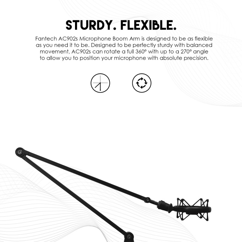 Studijski stalak za mikrofon Fantech AC902s Microfone boom arm crni ...