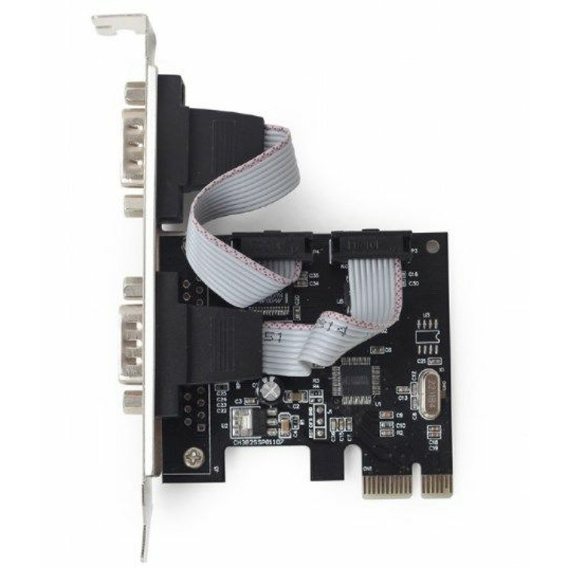 SPC-22 Gembird 2 serial port PCI-Express RS232 add-on card, with extra low-profile bracket A ...