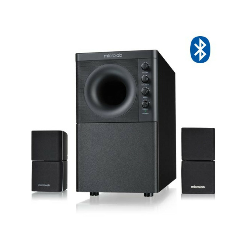 Microlab X3BT Aktivni drveni zvucnici 2.1 sistem 98W RMS, 3,5mm, Bluetooth - Konovo.rs