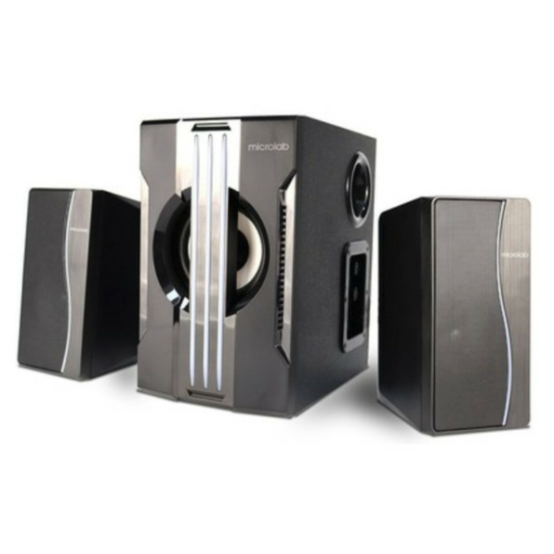 Microlab G200BT Aktivni zvucnici 2.1 25W (15W, 2x5W) 3,5mm, SD, USB, FM ...
