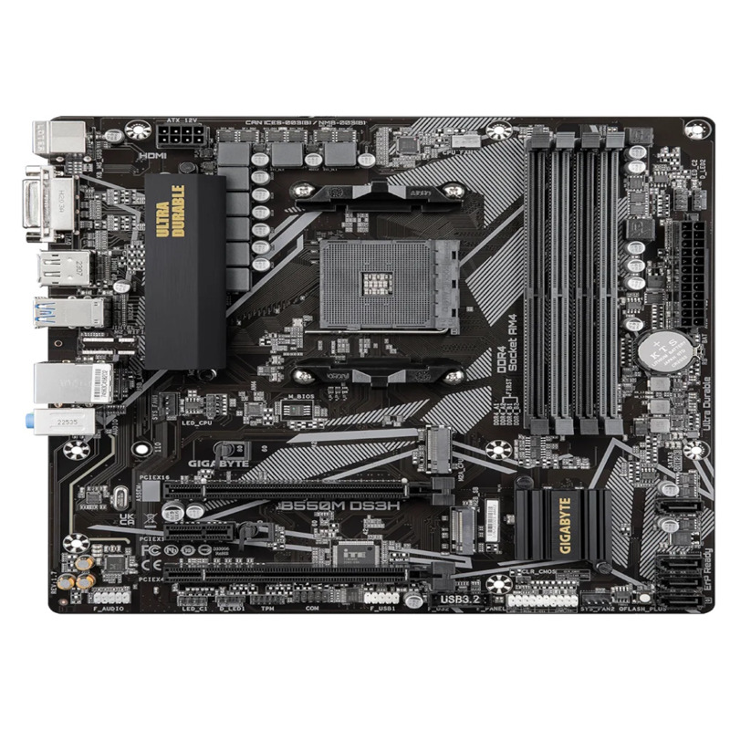 Maticna ploca GIGABYTE B550M DS3H 1.7/AM4 - Konovo.rs