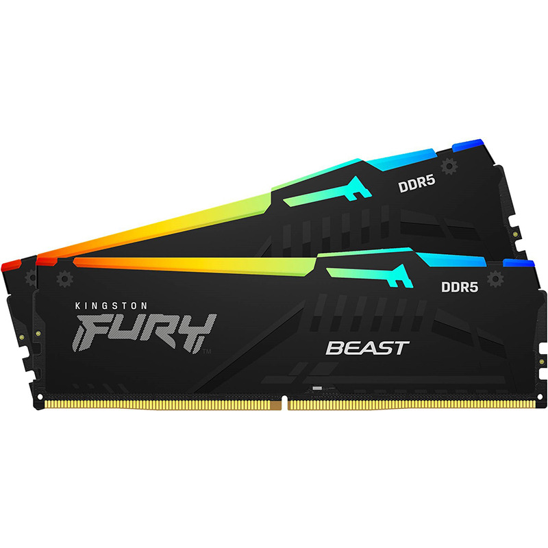 KINGSTON DIMM DDR5 32GB (2x16GB kit) 5600MT/s KF556C36BBEAK2-32 Fury Beast RGB EXPO - Konovo.rs
