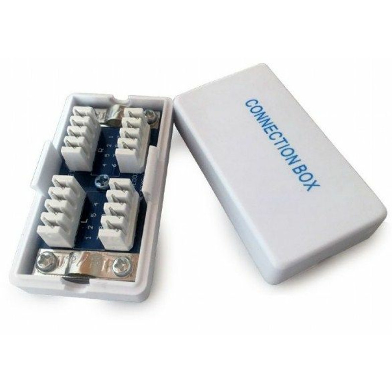 NCA-LSAS6-01 Gembird Cat.6 LAN coupler, LSA (Krone), shielded (silver ...