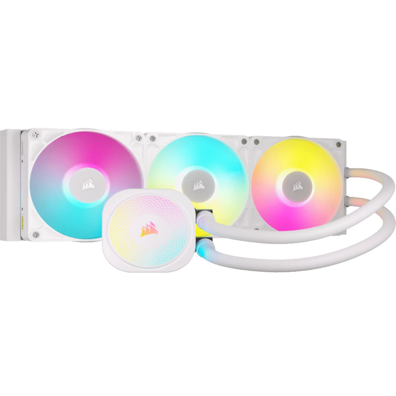 Kuler CORSAIR iCUE LINK TITAN 360 RX RGB/AIO/360mm/vodeno hladenje/bela ...